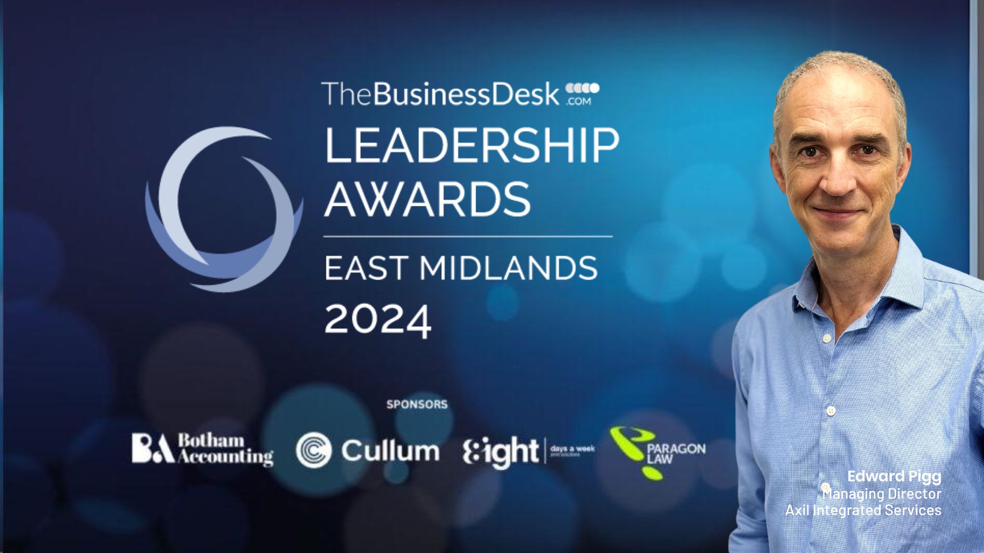 Edward Pigg, Finalist at East Midlands Leadership Awards 2024